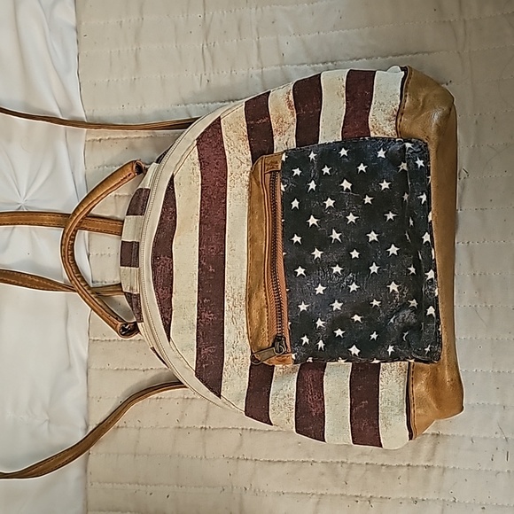 Mossimo Supply Co. | Bags | Mossimo Flag Backpack Purse | Poshmark